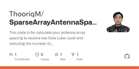 Github Thooriqmsparsearrayantennaspacing This Code Is For Calculate