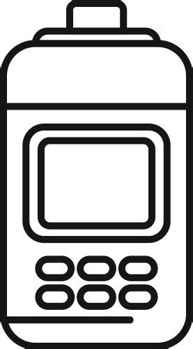 Portable Gas Detector Measuring Instrument Icon Vector Image