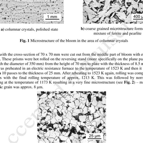 Coarse Pearlite Microstructure