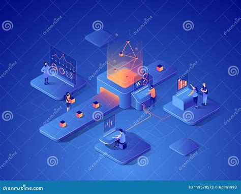 People Interacting With Charts And Analysing Statistics Data