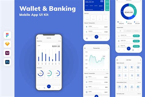 Wallet And Banking Mobile App Ui Kit Ui Kits And Libraries ~ Creative Market