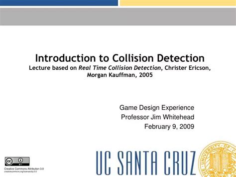 Ppt Introduction To Collision Detection Lecture Based On Real Time