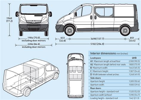 Vauxhall Vivaro Dimensions Internal