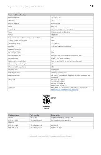 autronica bn 304 single monitored input output unit sun engineers at