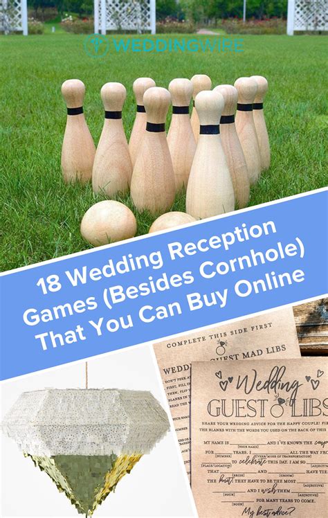 18 Wedding Reception Games Besides Cornhole That You Can Buy Online Wedding Reception Games