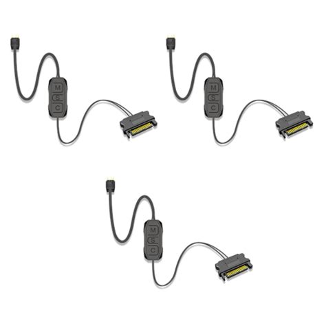 3x Controller Mate Manual Addressable Rgb Controller Argb Led Controller Sata 15 Pin To 3 Pin