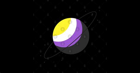 nonbinary pride planet non binary pride sticker teepublic