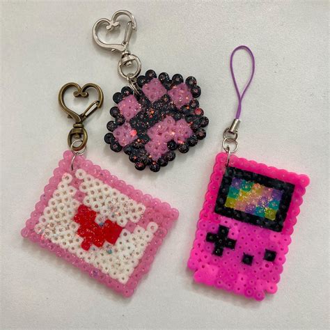 Pearler Bead Keychains Unique Perler Perler Bears Cool Perler Bead