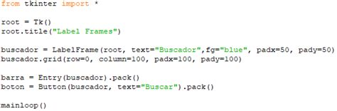 creaciÓn de marcos label frames en tkinter el programador chapuzas