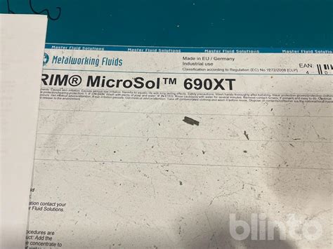 1 Fat Skärvätska Master Fluid Trim Microsol 690 Xt Blinto Auktioner