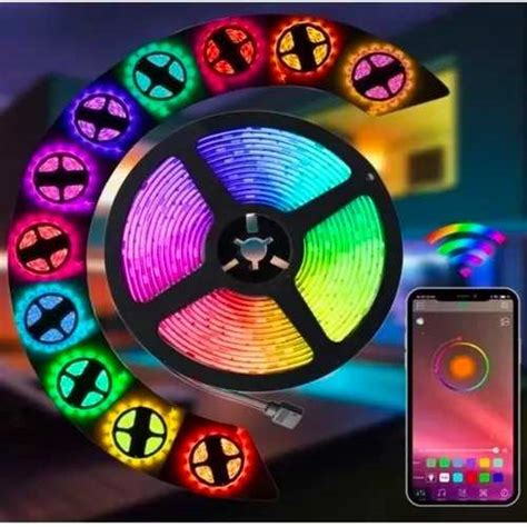 Cinta Tira Led Luz Rgb Usb V Bluetooth Metros