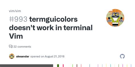 Termguicolors Doesnt Work In Terminal Vim · Issue 993 · Vimvim · Github