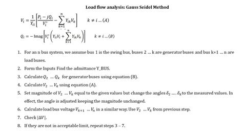 Power Flow Analysis With Matlab Gauss Seidel Method Explained With