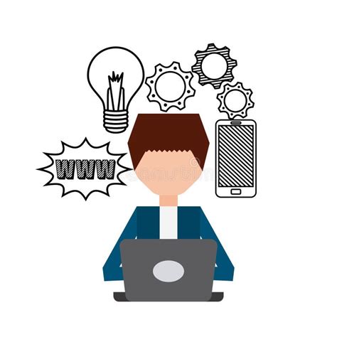 Avatar Person User Computer Stock Vector Illustration Of Symbol