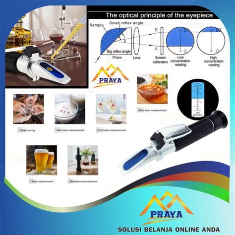 Promo Refraktometer Alkohol Refractometer Alcohol Alat Tes Kadar Uji