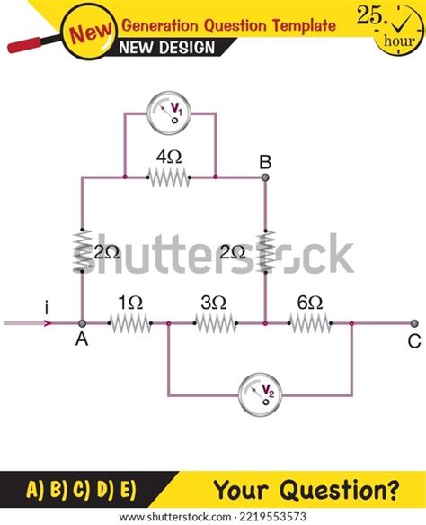 Physics Lecture Notes Simple Electrical Circuits Stock Vector Royalty Free