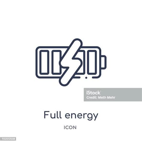 전자 개요 컬렉션에서 선형 전체 에너지 아이콘입니다 얇은 라인 전체 에너지 아이콘 흰색 배경에 고립입니다 전체 에너지 유행 그림 0명에 대한 스톡 벡터 아트 및 기타 이미지