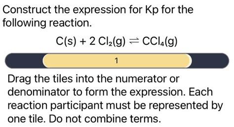 solved construct the expression for kp for the following