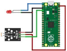 Dark Activated Night Lamp Using LDR Raspberry Pi Pico