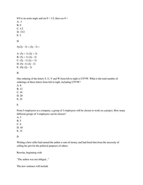SOLUTION Accuplacer Test 2023 All Subjects Complete Exam Questions And Answers Studypool