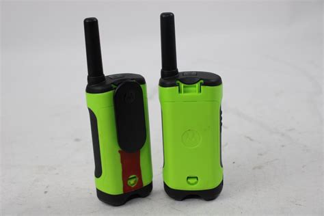Motorola Waterproof Two Way Radio Green 2 Pieces Property Room