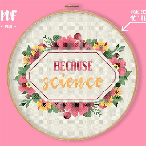 Science Cross Stitch Etsy