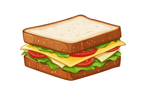 Cartoon Sandwich Pngs For Free Download