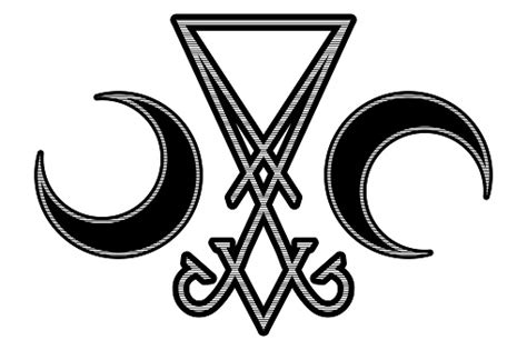 루시퍼 아이콘의 시길 스티커 또는 티셔츠 인쇄 디자인 일러스트레이션은 흰색 배경에 고립 된 고딕 양식의 디자인입니다 벡터 Eps 10 악마에 대한 스톡 벡터 아트 및 기타