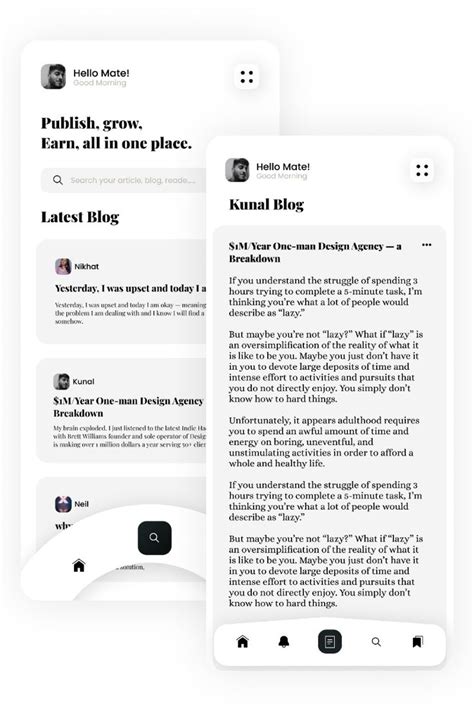Minimal News Ui Simple And Clean Minimal Web Design Web Design Ux Design