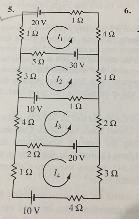 Solved Write A Matrix Equation That Determines The Loop