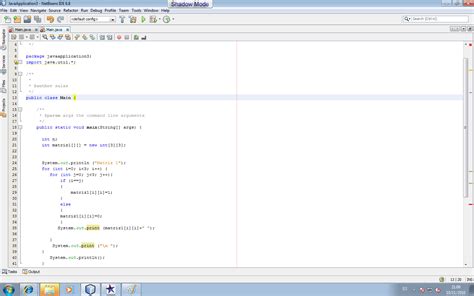 PROGRAMACION I Matriz Identidad