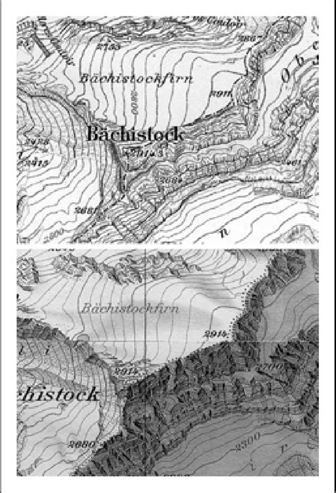 Figure 4 From Digital Cliff Drawing For Topographic Maps Traditional Representations By Means