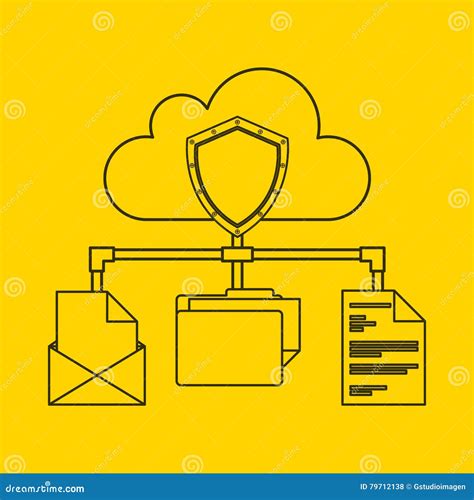Cloud Computing Data Storage Stock Illustration Illustration Of Management Digital 79712138
