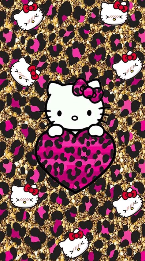 Hello Kitty Leopard Print Wallpaper