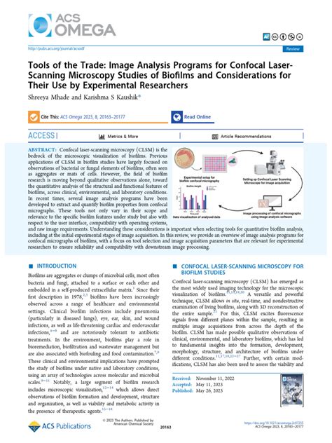 Clsm Image Analysis Tools Download Free Pdf Confocal Microscopy