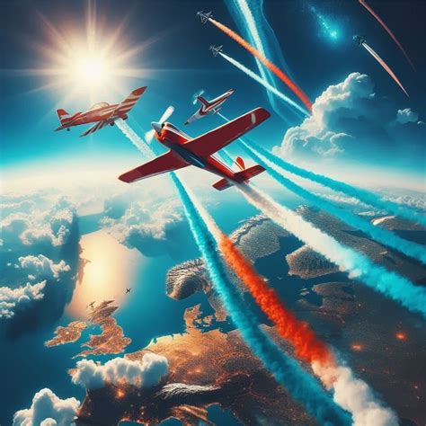 Download Ai Generated Planes Flying Royalty Free Stock Illustration