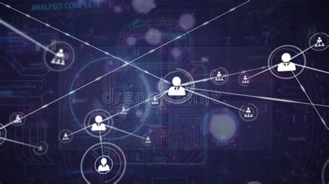 Animation Of Profile Icons Connecting With Lines Over Digital Screens And Lock Stock Video