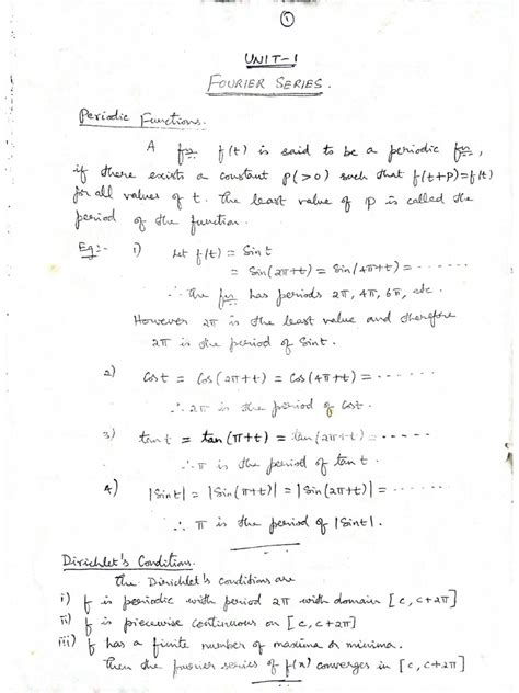 unit 2 fourier series pdf