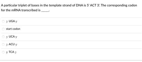 solved a particular triplet of bases in the template strand