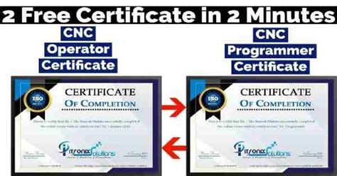 CNC Programmer CNC Operator Free Certificate Course And Jobs