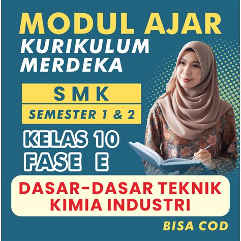 Jual Modul Ajar Smk Kelas Fase E Dasar Dasar Teknik Kimia Industri Kurikulum Merdeka