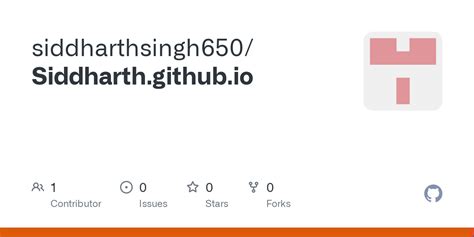 GitHub Siddharthsingh Siddharth Github Io