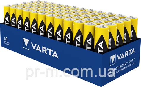 Купить Батарейка VARTA SUPERLIFE ААА, минипальчик (техпак) 60шт/уп ...