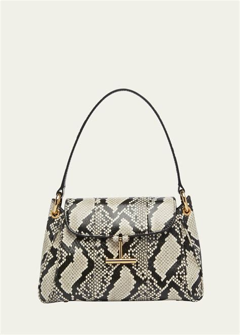 Tom Ford Tara Small Shoulder Bag In Python Printed Leather Bergdorf