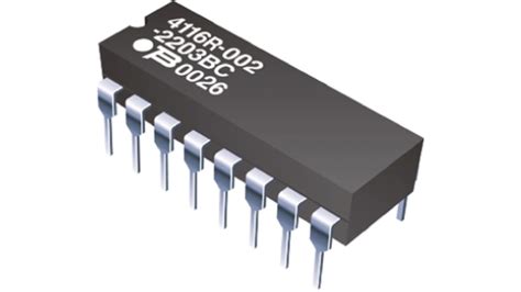 4116r 1 682lf Bourns 4100r 68kΩ ±2 Isolated Resistor Array 8