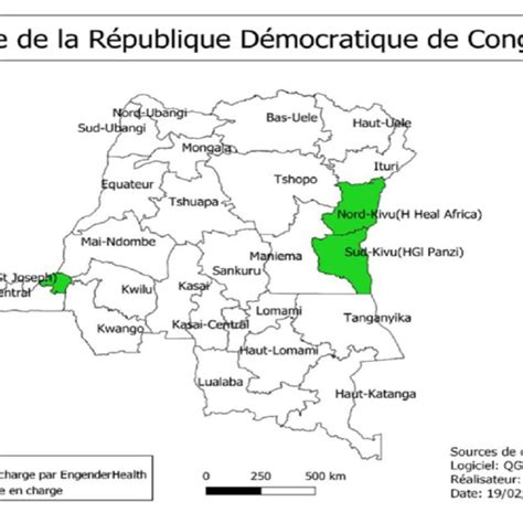 Map Of The Drc With Study Sites Download Scientific Diagram