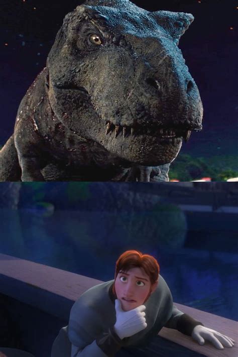 Rexy Tries To Eat Prince Hans By Mustafaasad2806 On Deviantart