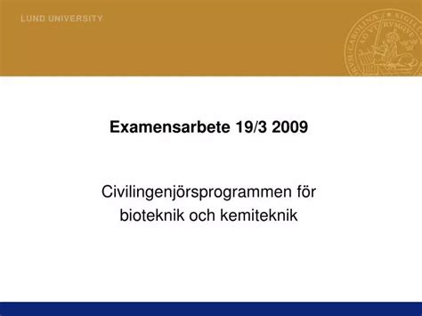 Ppt Examensarbete 19 3 2009 Powerpoint Presentation Free Download Id 3728369