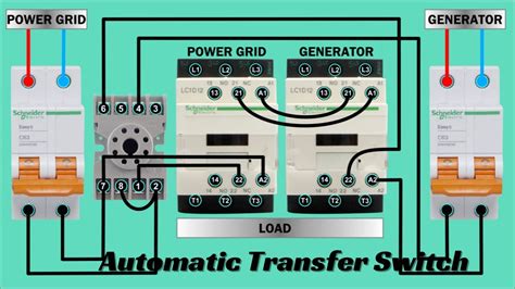 Simple And Easy Automatic Transfer Switch Circuit Youtube