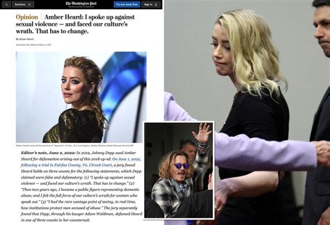 Washington Post Adds Editors Note To Amber Heards Defamatory Op Ed